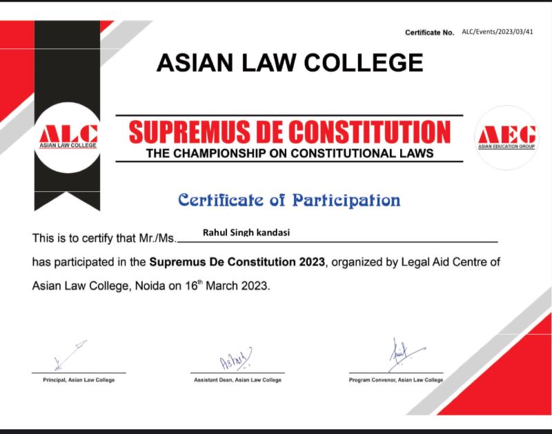 Rahul Singh Kandasi on LinkedIn: #asianlawcollege #opportunity # ... Rahul Singh Kandasi on LinkedIn: #asianlawcollege #opportunity # ...