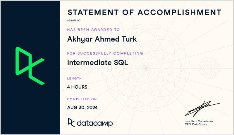 Akhyar Ahmed Turk on LinkedIn: #aiclub #datacampdonates # ... Akhyar Ahmed Turk on LinkedIn: #aiclub #datacampdonates # ...
