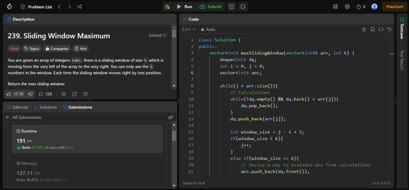 LeetCode solved Sliding Window problem | Priyansh Kumar posted on the ... LeetCode solved Sliding Window problem | Priyansh Kumar posted on the ...