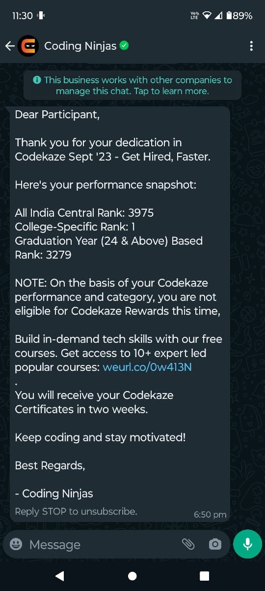 Prithvi Jain on LinkedIn: #codekaze2023 #codingcompetition #consistency ... Prithvi Jain on LinkedIn: #codekaze2023 #codingcompetition #consistency ...