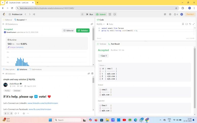 Sonali kumari on LinkedIn: #100dayscode #leetcode #problem #drgviswanathan Sonali kumari on LinkedIn: #100dayscode #leetcode #problem #drgviswanathan
