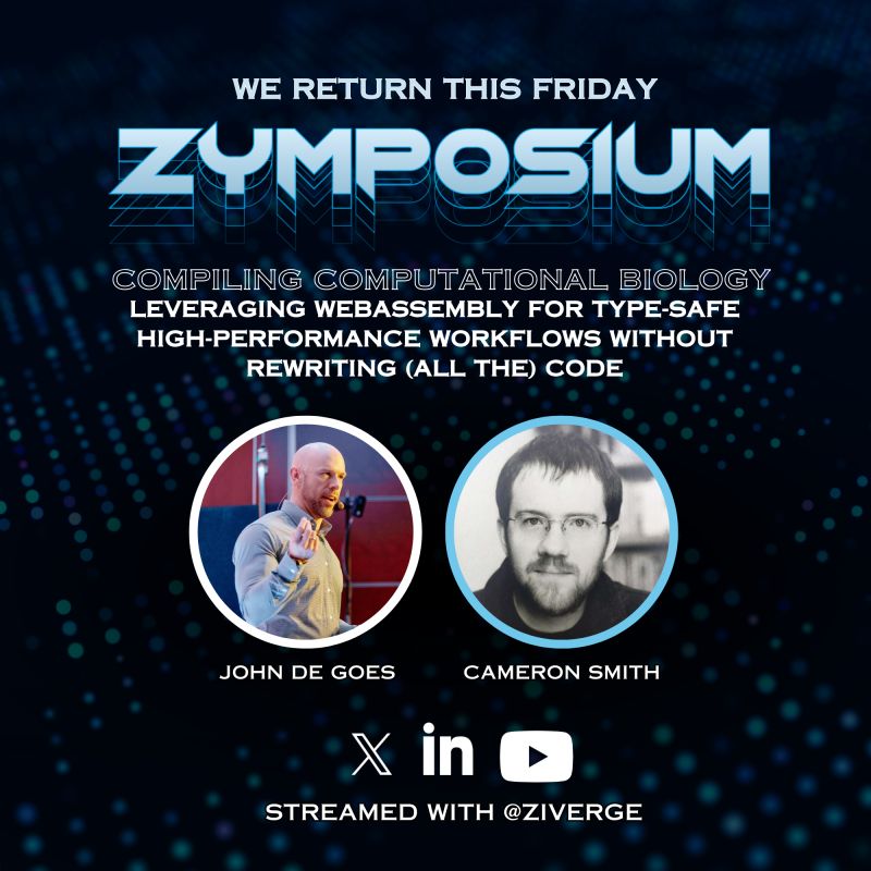 TODAY. Live at 12pm EDT 💪 John De Goes & Cameron Smith, MD, PhD | Ziverge TODAY. Live at 12pm EDT 💪 John De Goes & Cameron Smith, MD, PhD | Ziverge