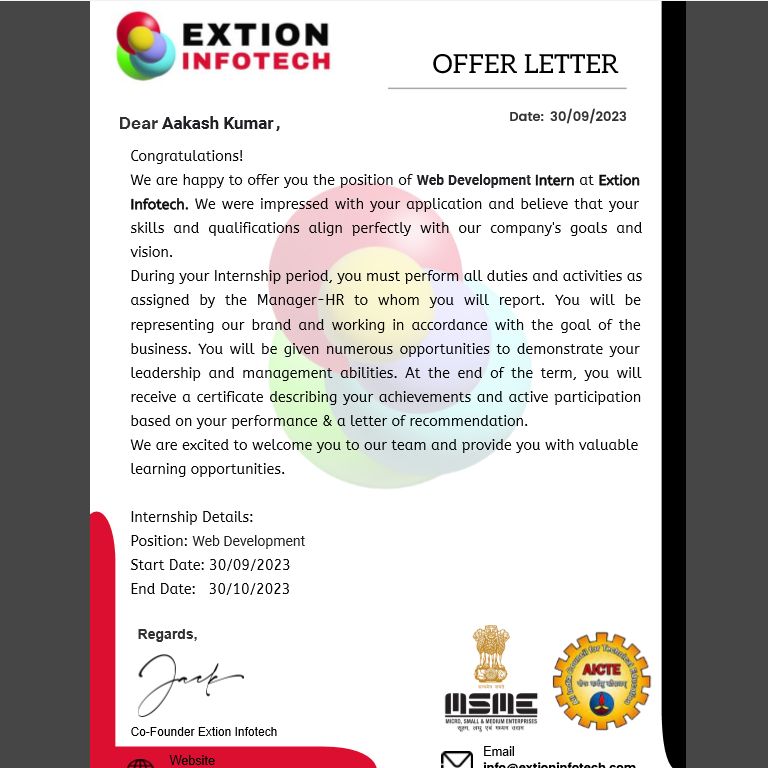 Aakash Kumar on LinkedIn: #extioninfotech #html #css #javascript # ... Aakash Kumar on LinkedIn: #extioninfotech #html #css #javascript # ...