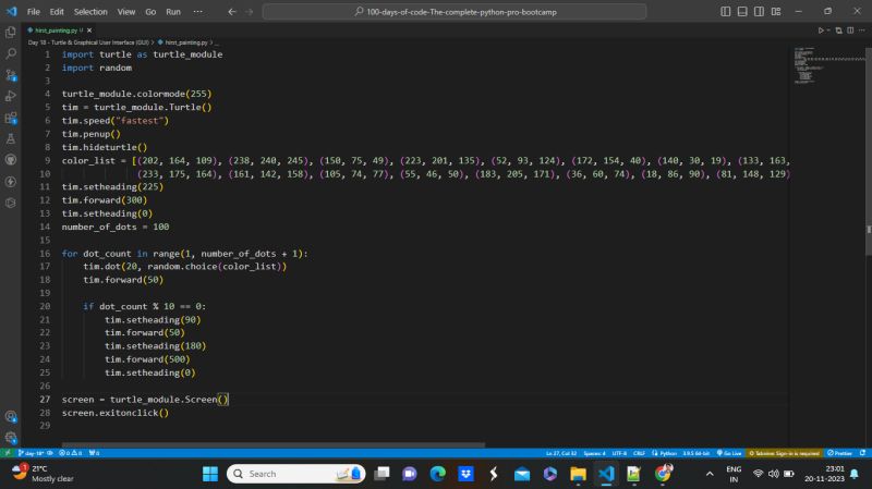 Subhash Jadhav on LinkedIn: #100daysofcode #python #turtlegraphics # ... Subhash Jadhav on LinkedIn: #100daysofcode #python #turtlegraphics # ...