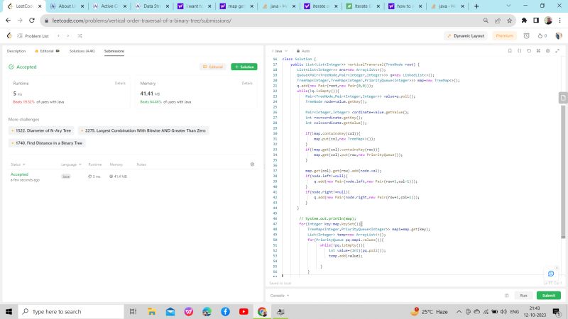 Day 29 of Leetcode challenge: Vertical Order Traversal | kumar Gaurav ... Day 29 of Leetcode challenge: Vertical Order Traversal | kumar Gaurav ...