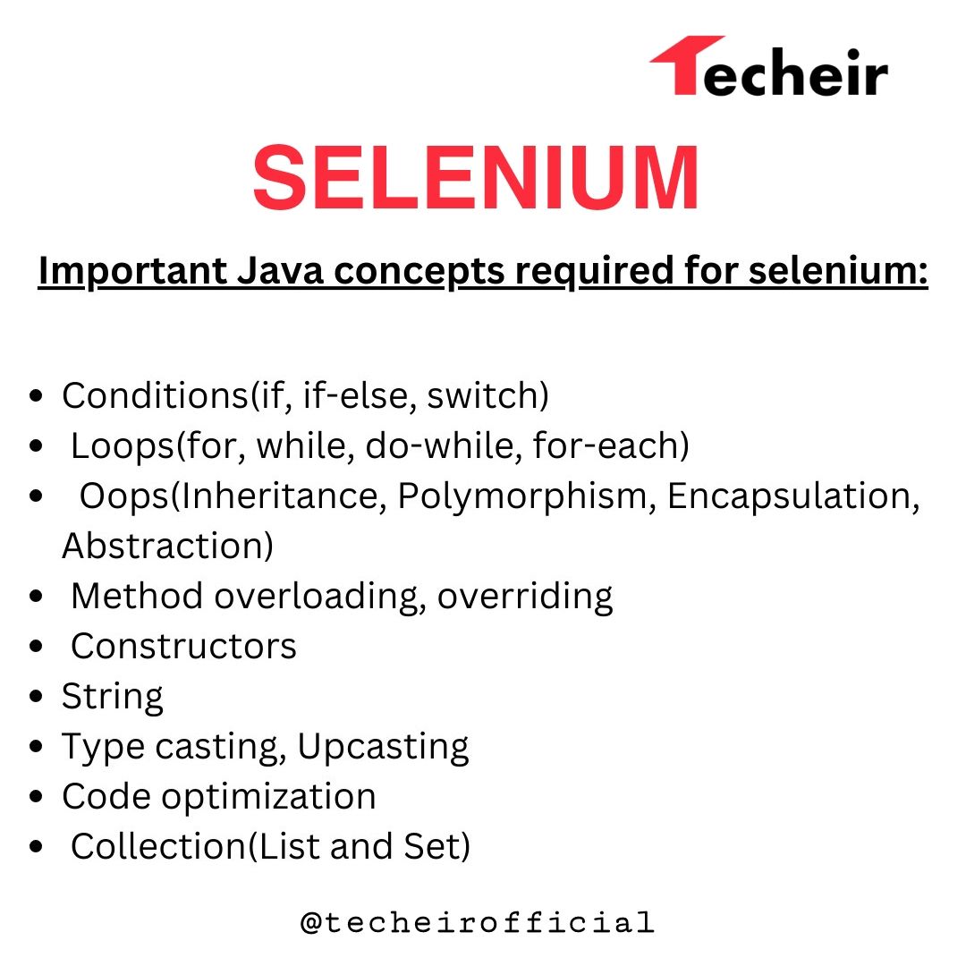 Techeir on LinkedIn: #selenium #softwaretesting #automationtesting # ... Techeir on LinkedIn: #selenium #softwaretesting #automationtesting # ...