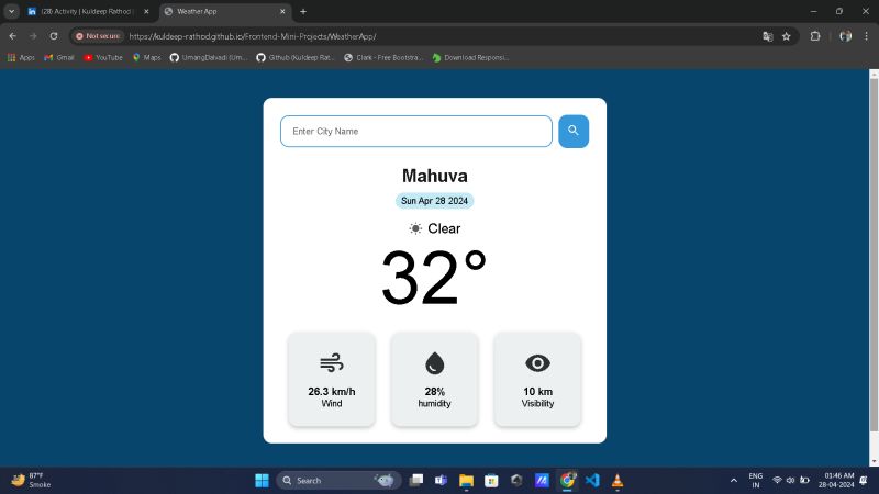 Kuldeep Rathod on LinkedIn: #weatherapp #coding #tech Kuldeep Rathod on LinkedIn: #weatherapp #coding #tech