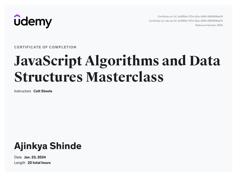 Ajinkya Shinde on LinkedIn: #javascript #algorithms #datastructures # ... Ajinkya Shinde on LinkedIn: #javascript #algorithms #datastructures # ...