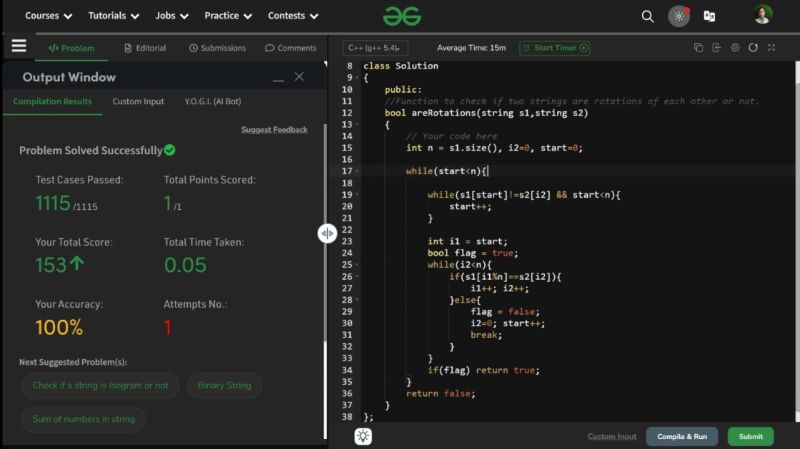 How to check string s1 and s2 on GeeksforGeeks | Tushar Sahu posted on ... How to check string s1 and s2 on GeeksforGeeks | Tushar Sahu posted on ...