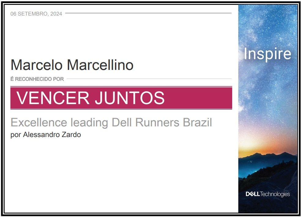 Marcelo Marcellino on LinkedIn: #dell #dellbrasil #dellrunners #sucesso ... Marcelo Marcellino on LinkedIn: #dell #dellbrasil #dellrunners #sucesso ...