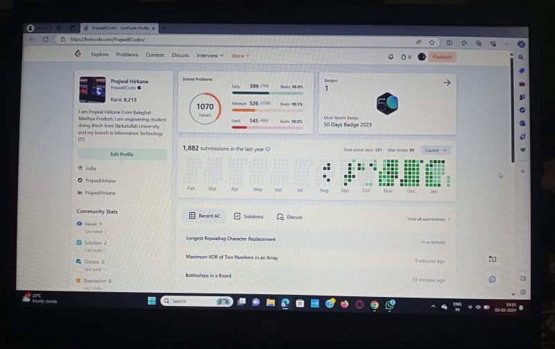Prajwal Hirkane on LinkedIn: #365daychallenge #leetcode #dailycoding # ... Prajwal Hirkane on LinkedIn: #365daychallenge #leetcode #dailycoding # ...