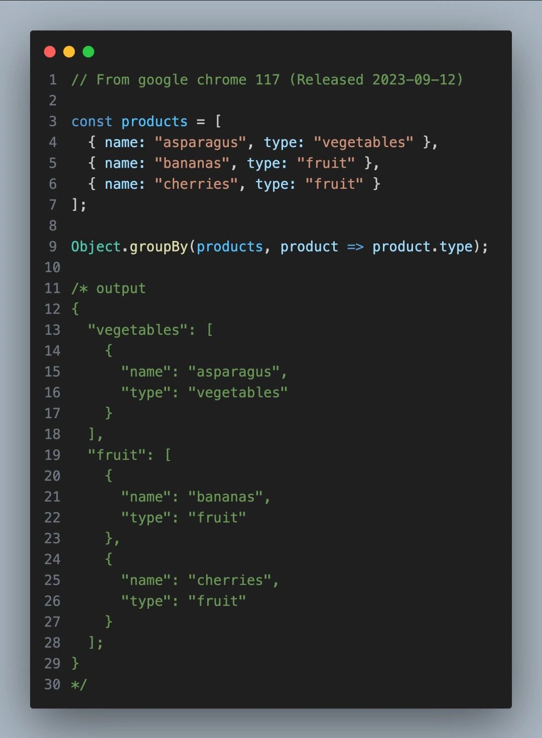 How to group by an array from Google chrome version 117.xx | 💻 👨💻 ⌨️️ ... How to group by an array from Google chrome version 117.xx | 💻 👨💻 ⌨️️ ...