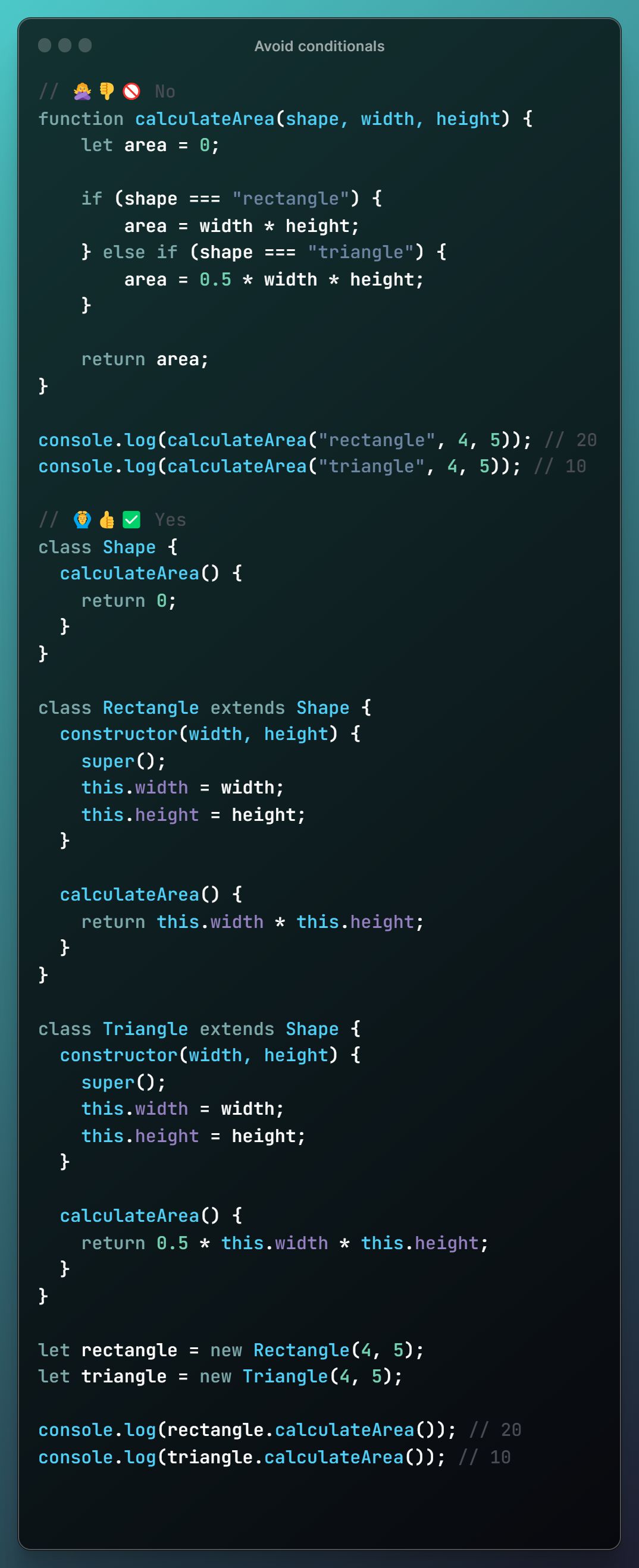 Kazim Kayhan on LinkedIn: #cleancode #polymorphism #conditionals # ... Kazim Kayhan on LinkedIn: #cleancode #polymorphism #conditionals # ...