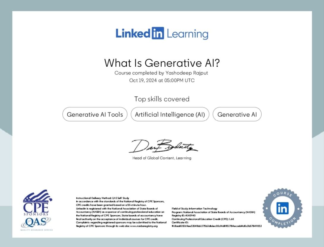 Yashodeep Rajput on LinkedIn: #generativeai #ai #machinelearning # ... Yashodeep Rajput on LinkedIn: #generativeai #ai #machinelearning # ...