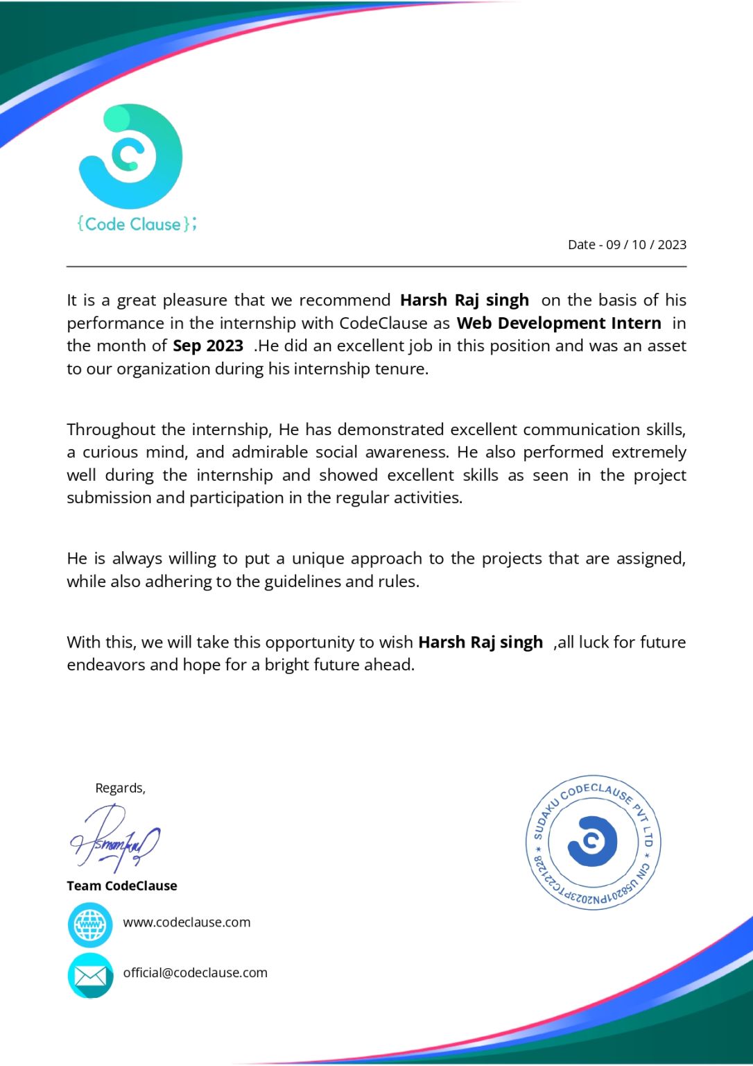 Harsh Raj Singh on LinkedIn: #certificationachievement # ... Harsh Raj Singh on LinkedIn: #certificationachievement # ...