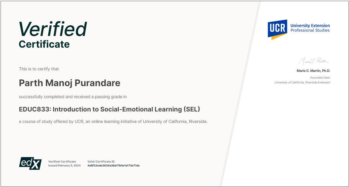 Parth Manoj Purandare on LinkedIn: Hey everyone! Excited to share my ... Parth Manoj Purandare on LinkedIn: Hey everyone! Excited to share my ...