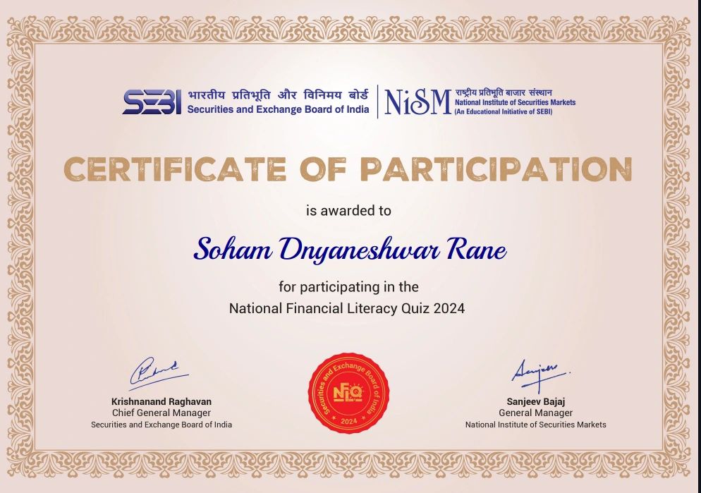 Soham Rane on LinkedIn: #nism #sebi Soham Rane on LinkedIn: #nism #sebi