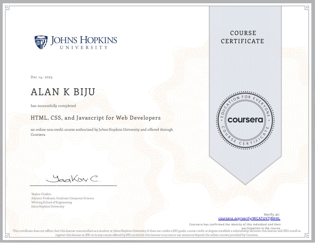 Alan K Biju on LinkedIn: #html #css #javascript #webdevelopment # ... Alan K Biju on LinkedIn: #html #css #javascript #webdevelopment # ...