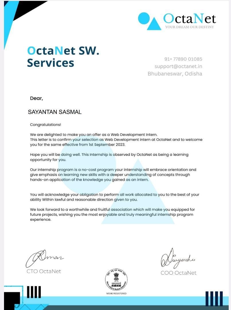 #connections #octanet #octanetinternship #octanet | Sayantan Sasmal #connections #octanet #octanetinternship #octanet | Sayantan Sasmal