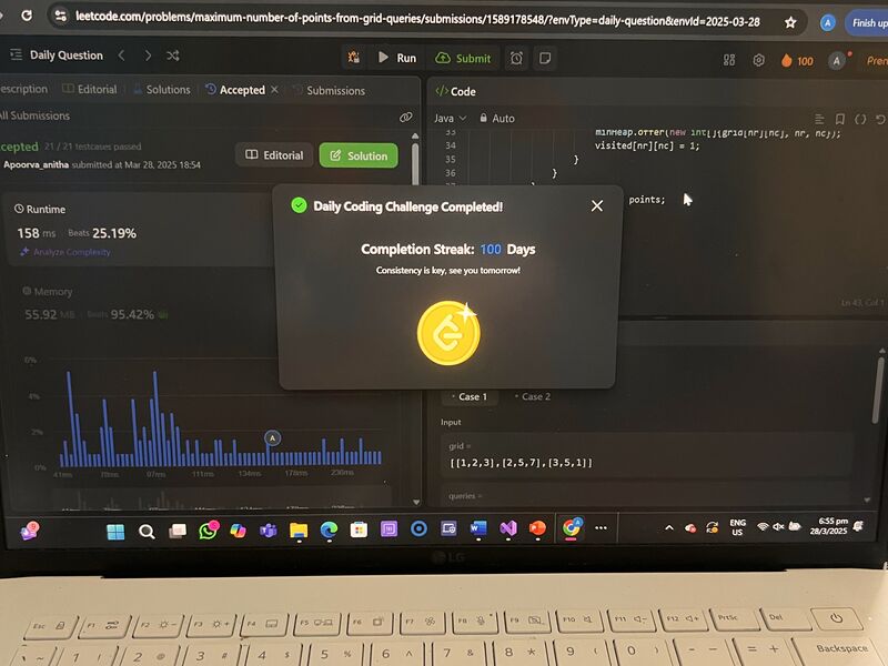 #100daysofcode #leetcode #problemsolving #dsa #consistency #techjourney ... #100daysofcode #leetcode #problemsolving #dsa #consistency #techjourney ...