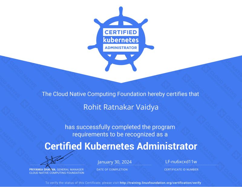 Rohit Vaidya on LinkedIn: #linux #docker #devops #cka #cka #kubernetes ... Rohit Vaidya on LinkedIn: #linux #docker #devops #cka #cka #kubernetes ...