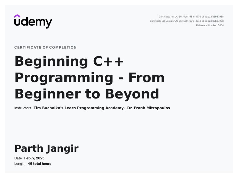 #cpp #programming #softwaredevelopment #lifelonglearning #udemy # ... #cpp #programming #softwaredevelopment #lifelonglearning #udemy # ...
