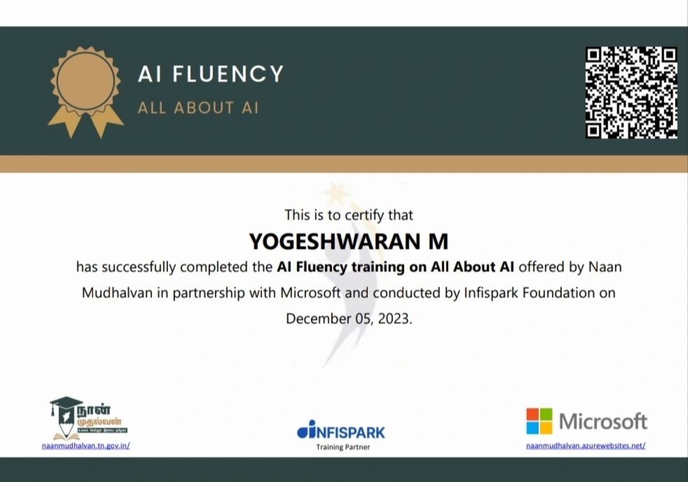 YOGESHWARAN. M posted on LinkedIn YOGESHWARAN. M posted on LinkedIn