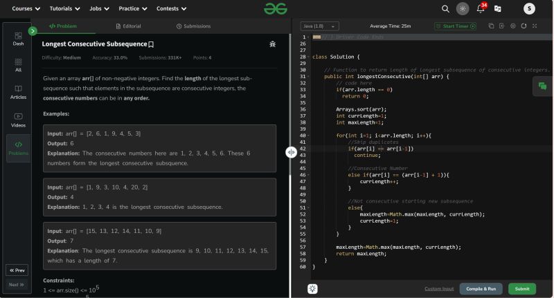#geekstreak2024 #dsa #codingchallenge #java #problemsolving # ... #geekstreak2024 #dsa #codingchallenge #java #problemsolving # ...
