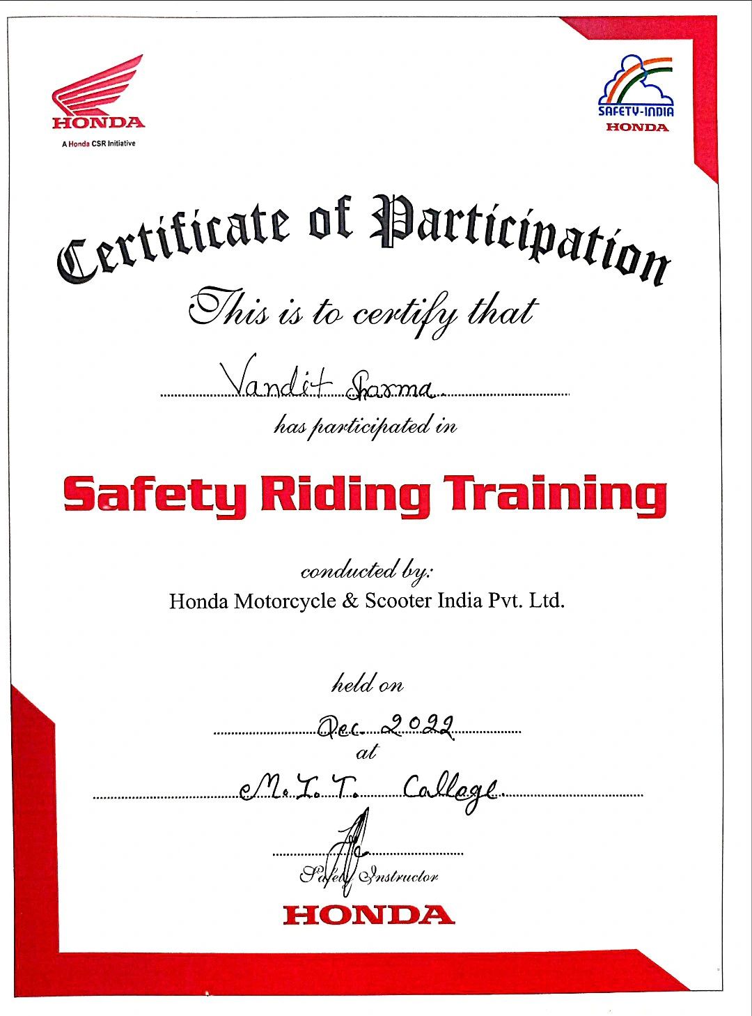 Vandit Sharma on LinkedIn: Hello, Connection⚡⚡ I successfully completed ... Vandit Sharma on LinkedIn: Hello, Connection⚡⚡ I successfully completed ...