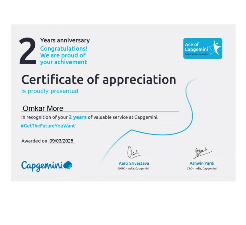 #workanniversary #gratitude #professionalgrowth #thankyou… | Omkar More #workanniversary #gratitude #professionalgrowth #thankyou… | Omkar More
