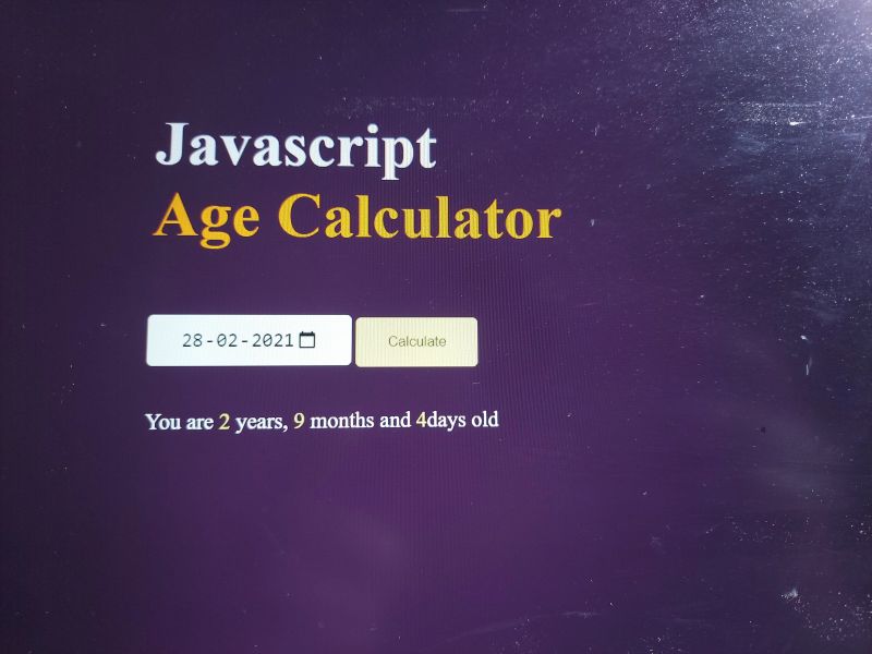 Rutuja Thakare on LinkedIn: #agecalculator #javascript #html #css # ... Rutuja Thakare on LinkedIn: #agecalculator #javascript #html #css # ...