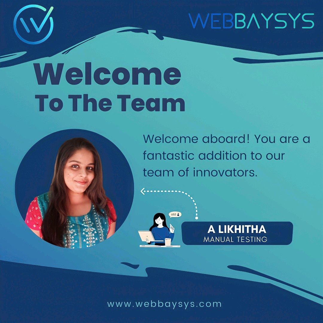 Kranthi Yadav Allaboina on LinkedIn: #webbaysystechnologies #manualtester Kranthi Yadav Allaboina on LinkedIn: #webbaysystechnologies #manualtester