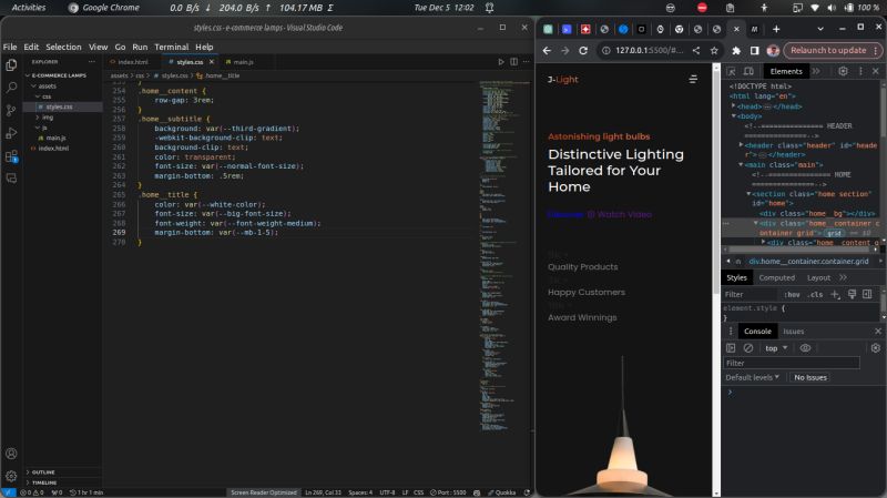 Joshua Nwaizu on LinkedIn: Currently working on an e-commerce lamp ... Joshua Nwaizu on LinkedIn: Currently working on an e-commerce lamp ...