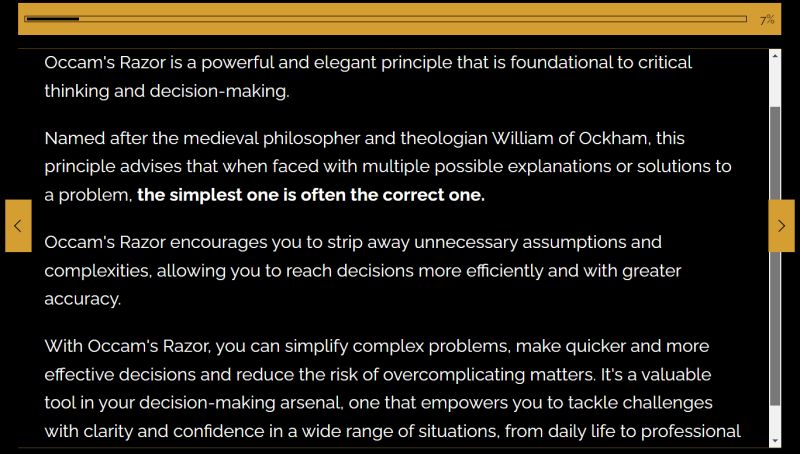 LESSON 2: OCCAM'S RAZOR - SIMPLIFYING COMPLEX PROBLEMS | Pavle Grujić LESSON 2: OCCAM'S RAZOR - SIMPLIFYING COMPLEX PROBLEMS | Pavle Grujić