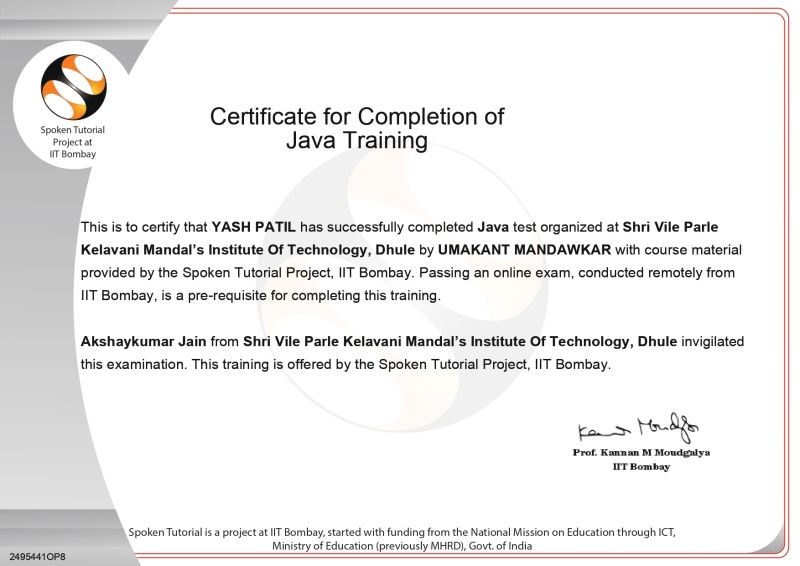 Yash Patil on LinkedIn: #java #javaprogramming #spokentutorial #iitbombay Yash Patil on LinkedIn: #java #javaprogramming #spokentutorial #iitbombay
