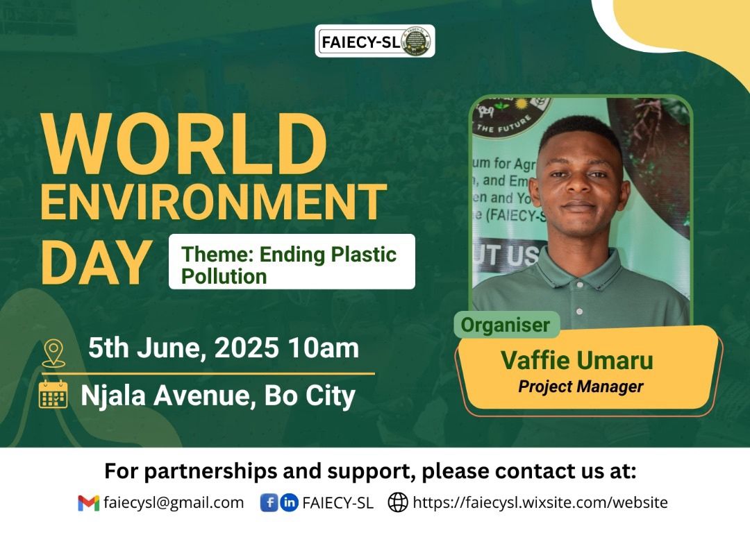 We can’t build a sustainable future in a polluted present. | Vaffie Umaru We can’t build a sustainable future in a polluted present. | Vaffie Umaru