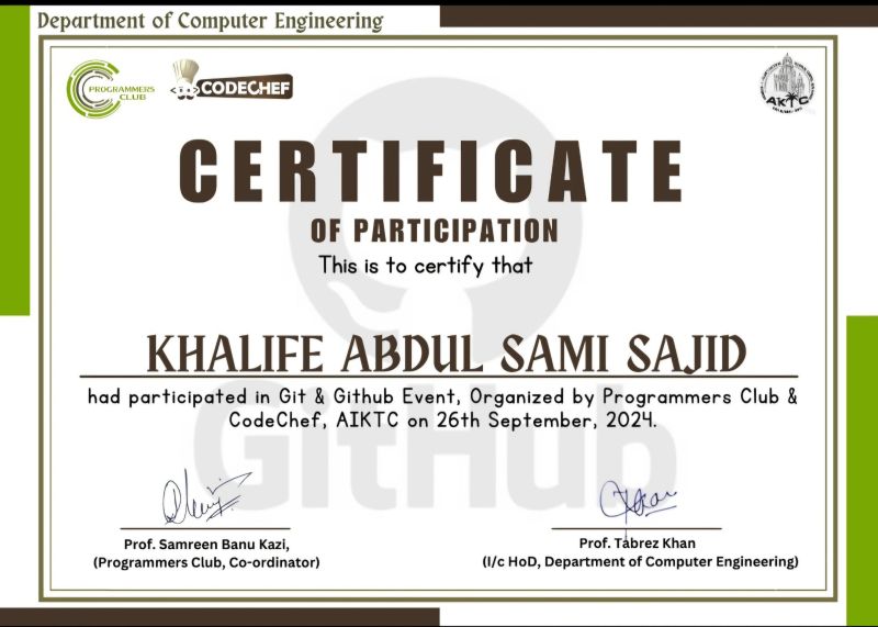 Abdul sami Khalife on LinkedIn: #git #github #opensource #codechef # ... Abdul sami Khalife on LinkedIn: #git #github #opensource #codechef # ...