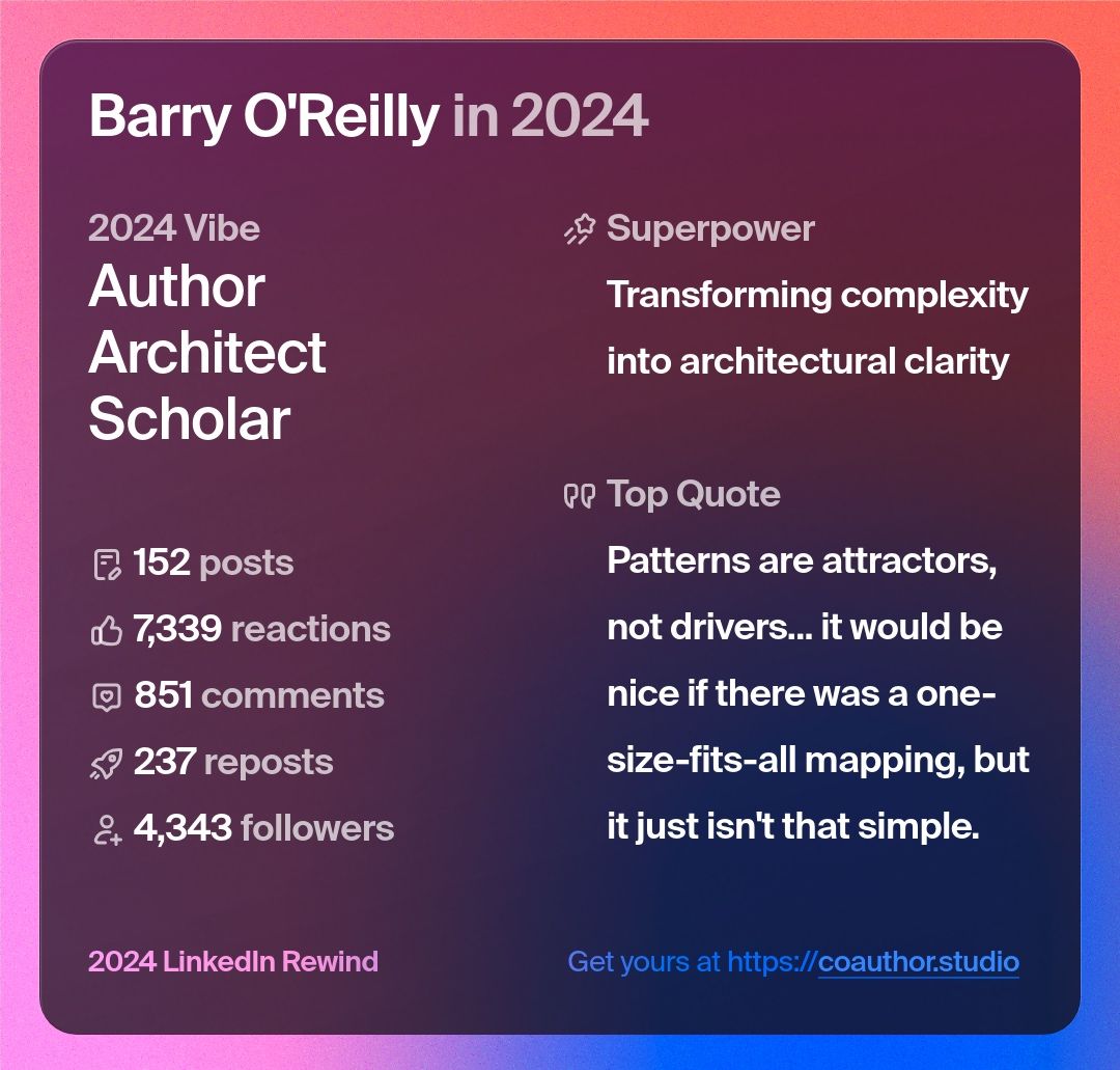 Barry O'Reilly posted on LinkedIn Barry O'Reilly posted on LinkedIn