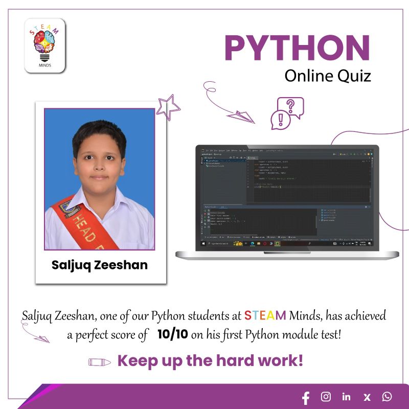 STEAM MINDS on LinkedIn: #python #programming #coding #stem #stemcourse ... STEAM MINDS on LinkedIn: #python #programming #coding #stem #stemcourse ...