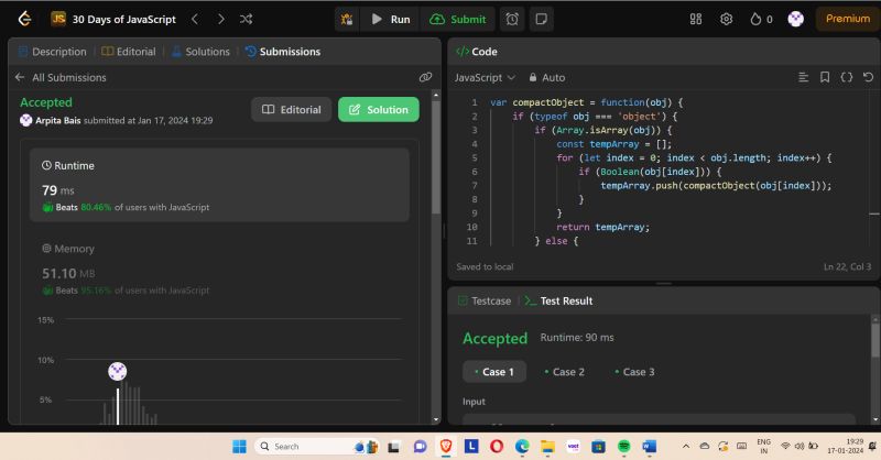 Arpita Bais on LinkedIn: #codejourney #30daysofjs #leetcodechallenge Arpita Bais on LinkedIn: #codejourney #30daysofjs #leetcodechallenge
