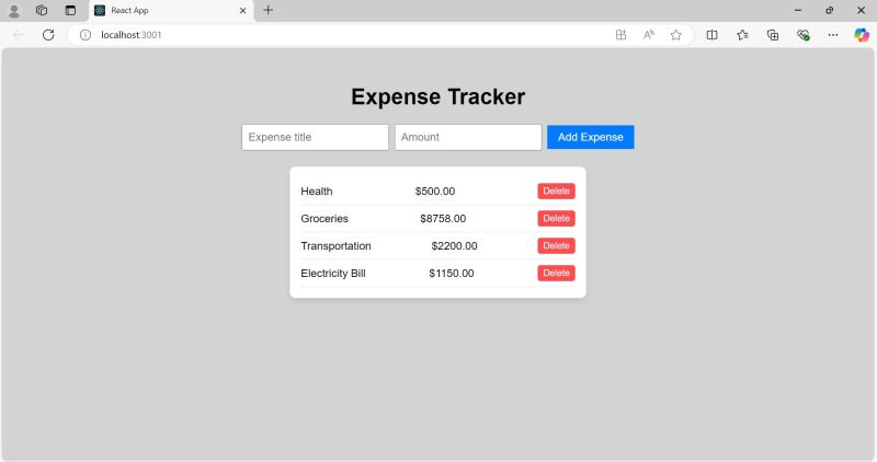 Komal Chame on LinkedIn: #reactjs #expensetracker #webdevelopment # ... Komal Chame on LinkedIn: #reactjs #expensetracker #webdevelopment # ...