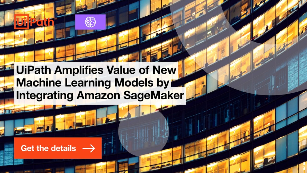 UiPath on LinkedIn: UiPath announces Amazon SageMaker Integration | UiPath UiPath on LinkedIn: UiPath announces Amazon SageMaker Integration | UiPath