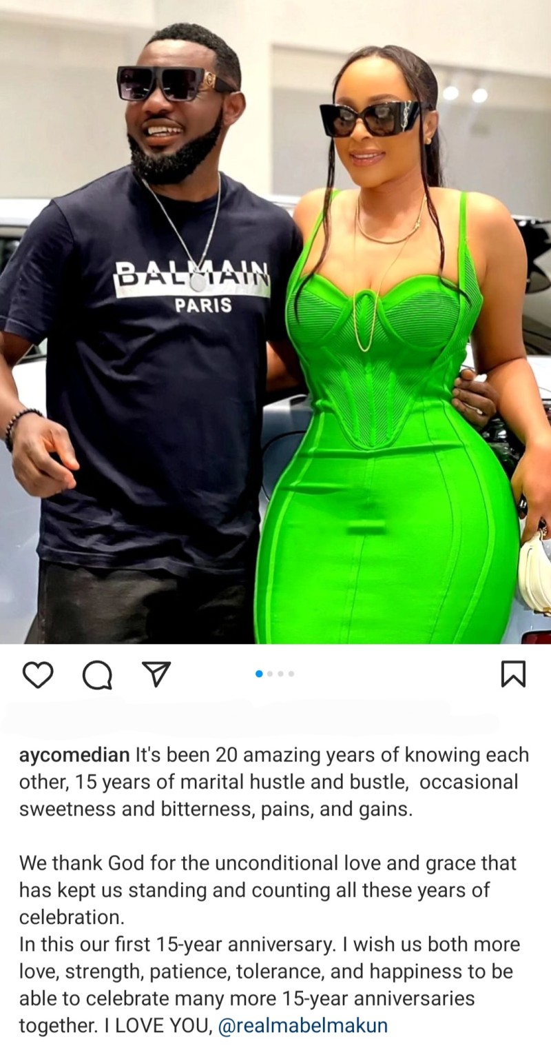 Joshua Ebhoghemhenrio on LinkedIn: AY Makun and wife celebrate 15 years ... Joshua Ebhoghemhenrio on LinkedIn: AY Makun and wife celebrate 15 years ...