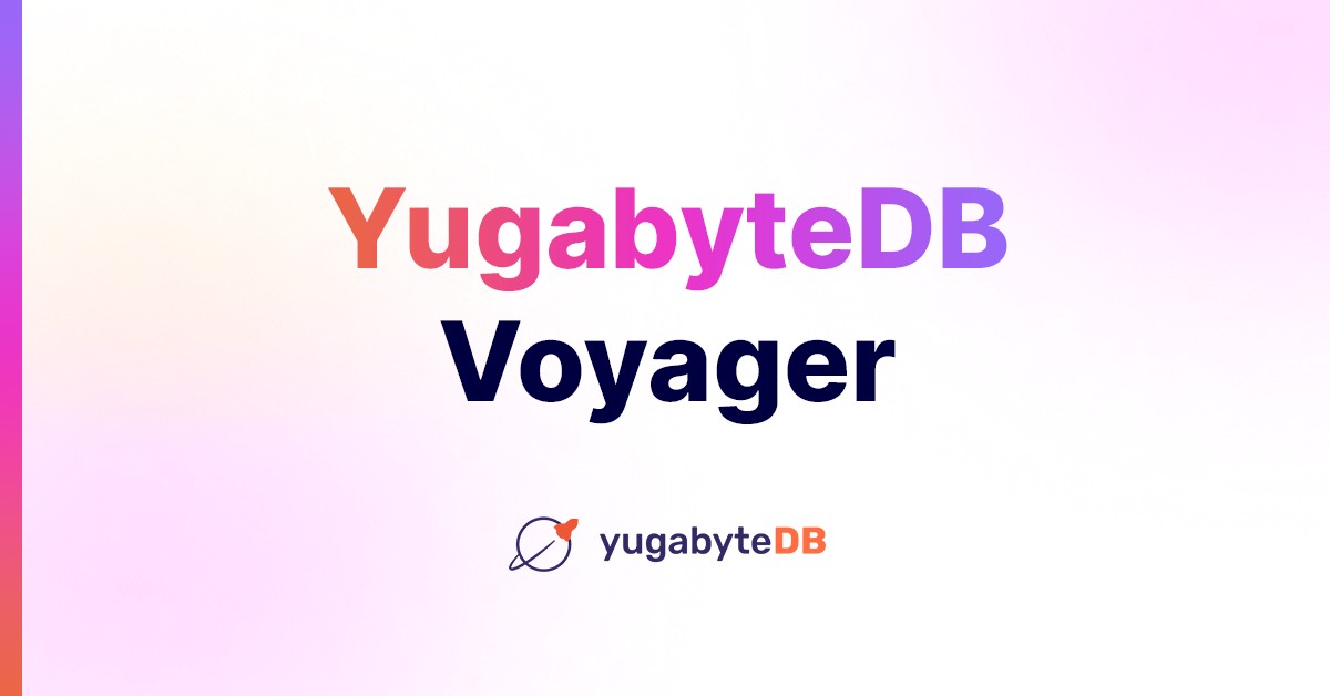 Yugabyte on LinkedIn: YugabyteDB Voyager: Simplify Data Migration Yugabyte on LinkedIn: YugabyteDB Voyager: Simplify Data Migration