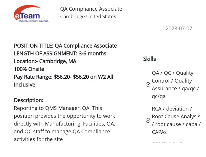 Deepankar Sharma on LinkedIn: QA Compliance Associate Deepankar Sharma on LinkedIn: QA Compliance Associate