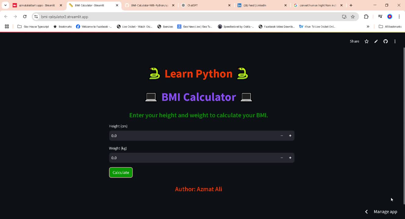 #python #streamlit #bmicalculator #codingprojects #healthtech #webapp ... #python #streamlit #bmicalculator #codingprojects #healthtech #webapp ...