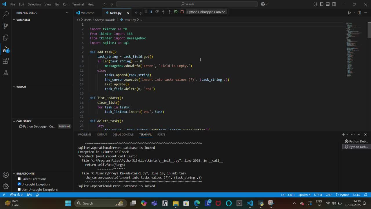 Shreya Kakade on LinkedIn: #python #codsoftinternship #todolistapp # ... Shreya Kakade on LinkedIn: #python #codsoftinternship #todolistapp # ...
