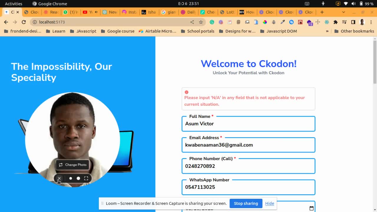 Victor Asum on LinkedIn: #react #javascript #frontend #100hourofcode # ... Victor Asum on LinkedIn: #react #javascript #frontend #100hourofcode # ...
