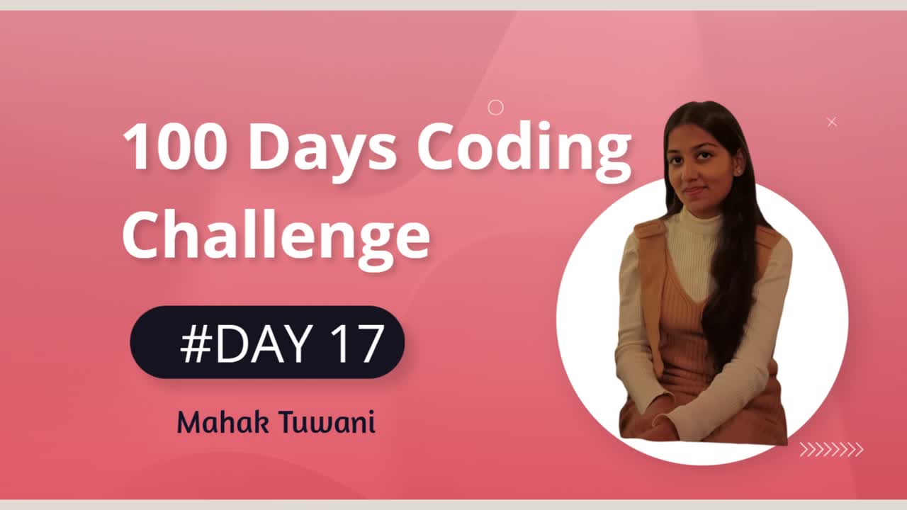 Mahak Tuwani on LinkedIn: #100daysofcode #uiux #simpledesign # ... Mahak Tuwani on LinkedIn: #100daysofcode #uiux #simpledesign # ...
