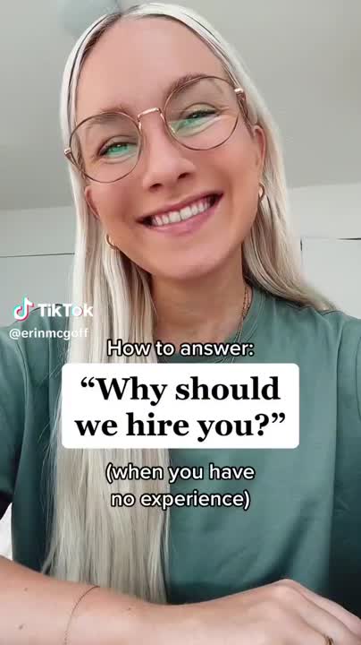 Erin McGoff on LinkedIn: Great answer template to Erin McGoff on LinkedIn: Great answer template to